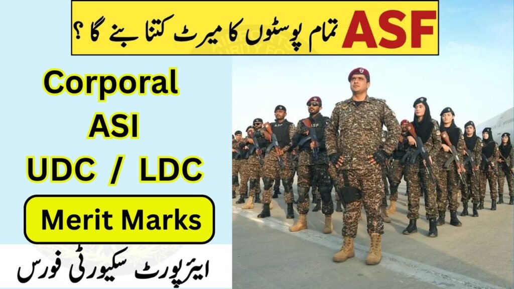 ASF Written Test Result 2025 Check Merit Marks List - asfjob.com